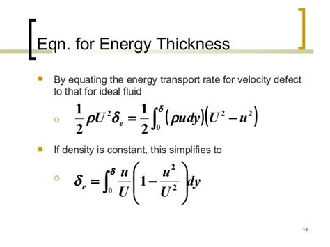 Boundary Layer Equation