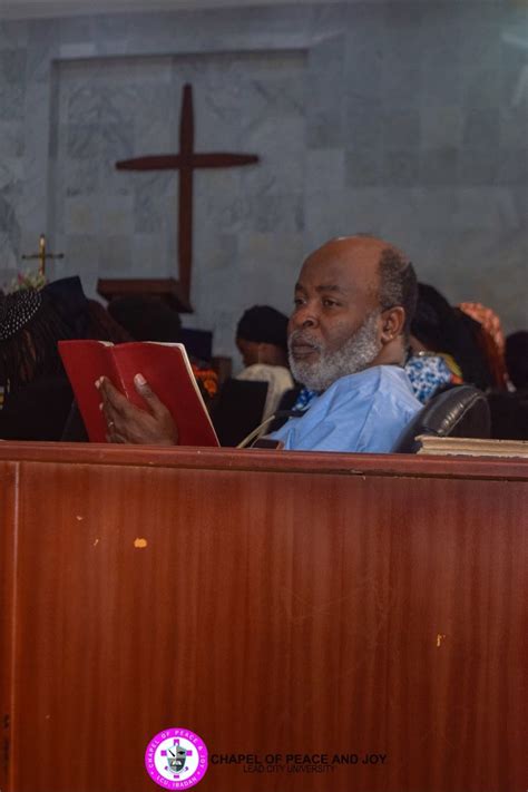 Olu Ojedokun Phd On Linkedin Today At Chapel Of Peace And Joy Lead