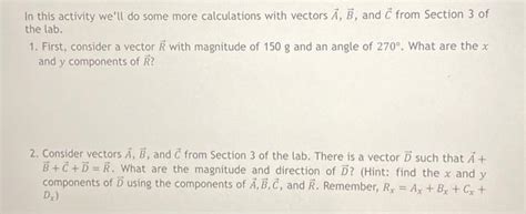 Solved In This Activity We Ll Do Some More Calculations With Chegg Com