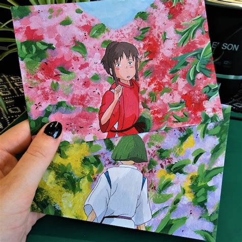 Spirited Away Haku And Chihiro Running Etsy