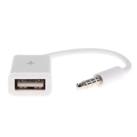 Car MP Mm Audio Aux Port Headphone Male To Female USB Port Adapter AUX Jack Audio Input Cord