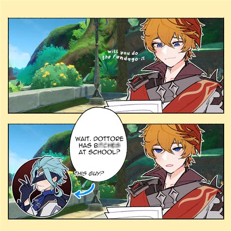 Tartaglia And Dottore Genshin Impact And 1 More Drawn By Bakuuchan