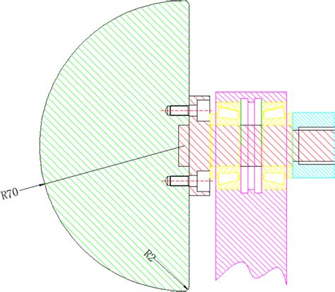 Cross Section Drawn Of Hemisphere Roller Download Scientific Diagram