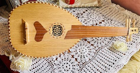 Small Lute Music Oud Instrument Strings Tunes Musical Etsy Uk