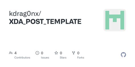 github kdrag0nx xda post template
