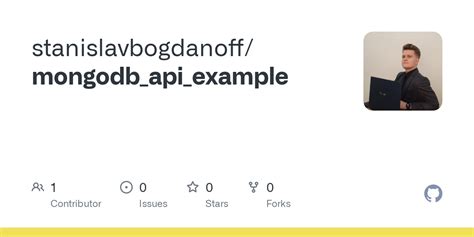 Github Stanislavbogdanoffmongodbapiexample