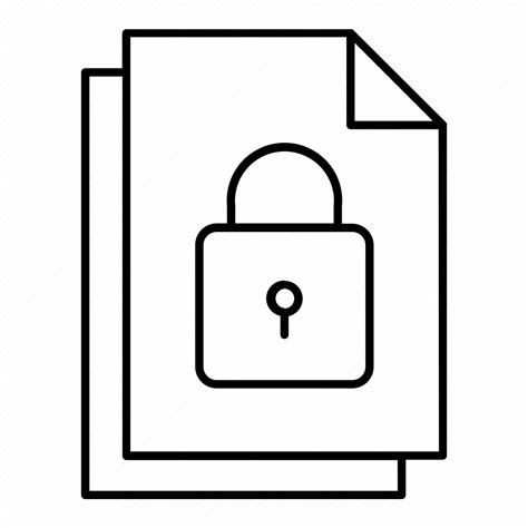 1 Lock File Document Security Protection Icon Download On Iconfinder