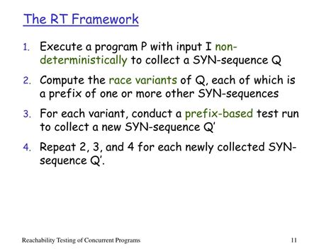 Ppt Reachability Testing Of Concurrent Programs Powerpoint