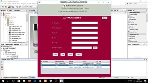 Aplikasi Penjualan Parfum Berbasis Java Netbeans Tugas Pemrograman Visual Youtube