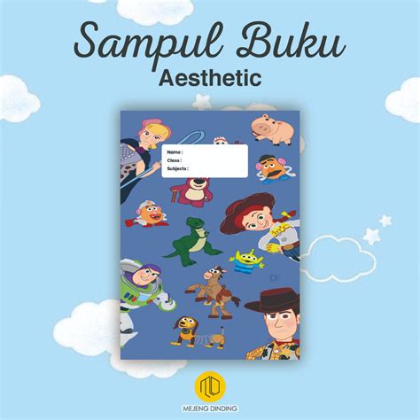 Jual Sampul Buku Aesthetic Isi 10 Pcs Sampul Buku Motif Disney
