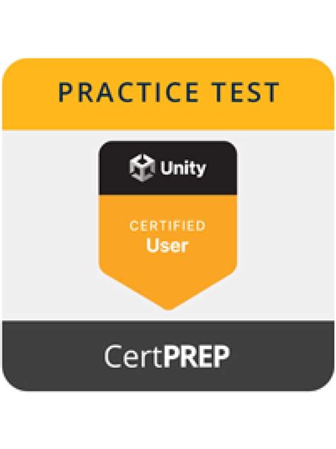 Certprep Practice Test For Unity Certified User License Single Title