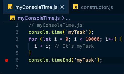 Javascript Consoletimeend Duped From Unknown Constructorjs When Debug With Nodejs In