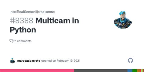 Multicam In Python · Issue 8388 · Intelrealsenselibrealsense · Github