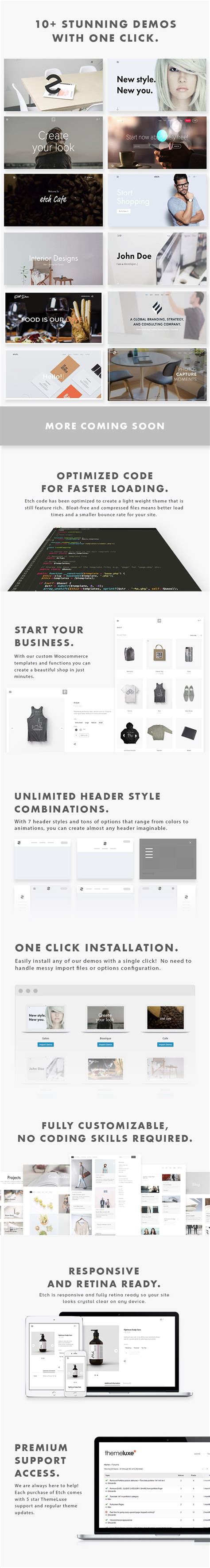 Etch Clean Multi Purpose Wordpress Theme Designbeep Wordpress Theme Visual Communication