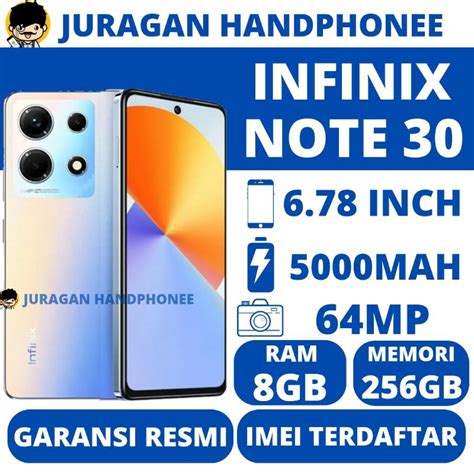 Jual Infinix Note 30 8 256GB Garansi Resmi Shopee Indonesia