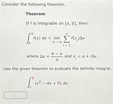 Solved Consider the following theorem. Theorem If f is | Chegg.com
