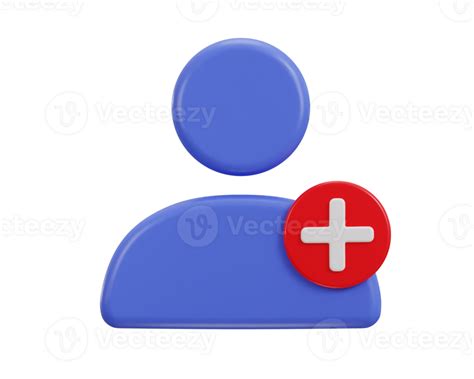 3d User Add Icon Illustration 47247442 Png