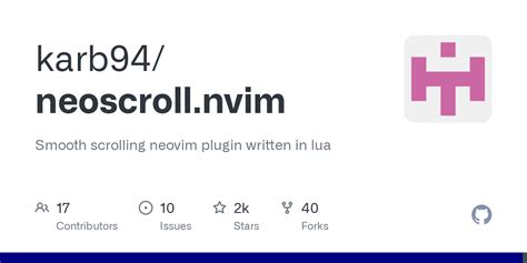 Github Karb94neoscrollnvim Smooth Scrolling Neovim Plugin Written In Lua