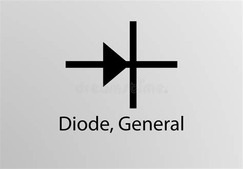 Diode General Engineering Symbol Vector Symbol Design Engineering Symbols Stock Vector