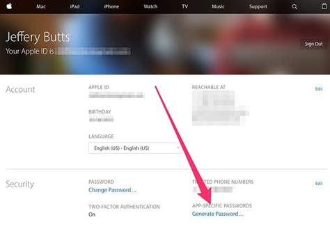 Macos Creating An App Specific Password For Icloud