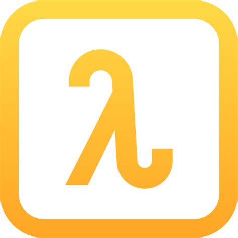Icono De Lambda Generic Gradient Outline