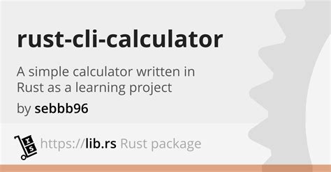 rust cli calculator — rust application lib rs