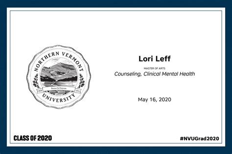 Lori Leff Class Of 2020 Celebration Nvu Johnson