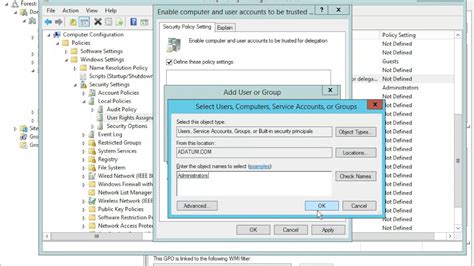 70 410 Lab 17 Assigning User Rights Group Policy Windows Server 2012 R2 Youtube