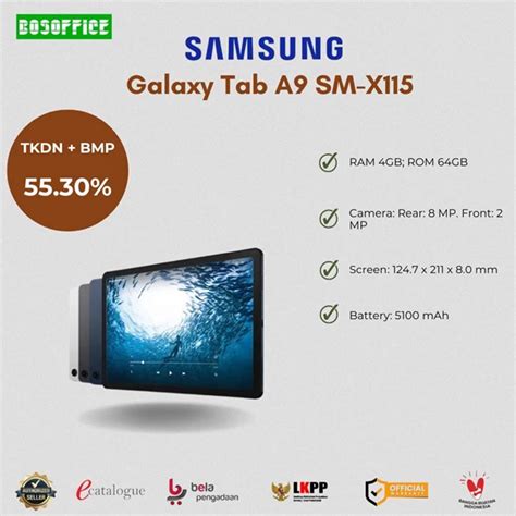 Jual Tablet Smartphone TKDN Samsung Galaxy Tab A GB SM X Tangerang Multi Solution