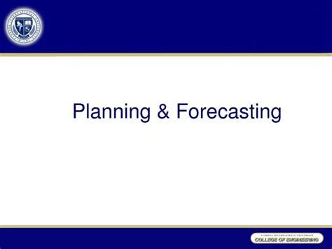 PPT Planning Forecasting PowerPoint Presentation Free Download ID