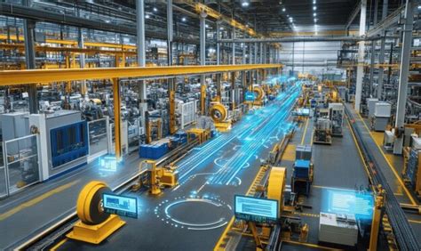 Smart Factory Automated Production Line Premium Ai Generated Image