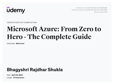 Bhagyshri Shukla On Linkedin Udemy Course Completion Certificate