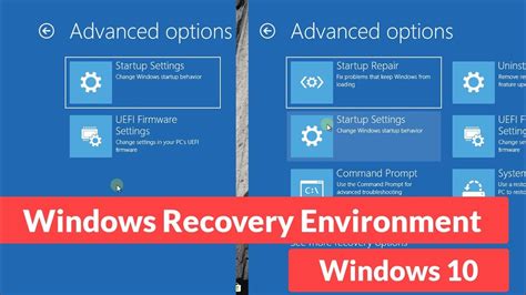How Disable Or Enable Windows Recovery Environment In Windows 10 Youtube