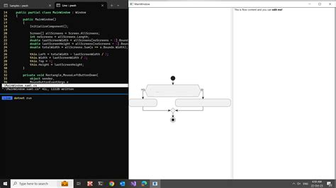C Main Window Won T Take Up Right Half Of Screen In Minimal WPF App Stack Overflow