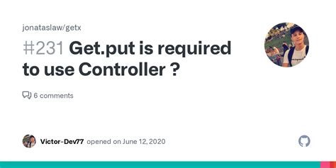 Get Put Is Required To Use Controller Issue Jonataslaw Getx GitHub