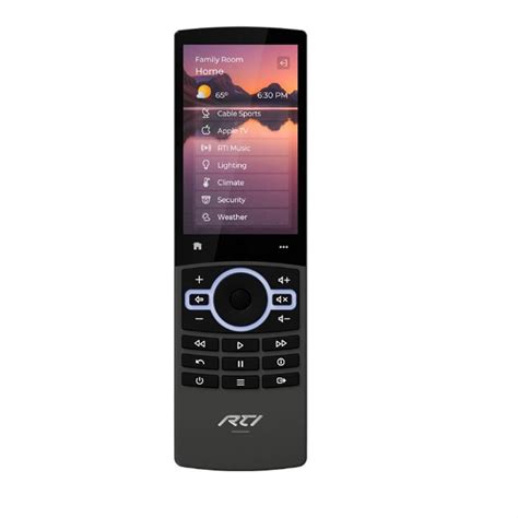 Rti 4” Intelligent Surface Remote Control With Wi Fi And Ir