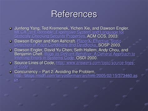 Ppt Static Code Checking Security And Concurrency Powerpoint