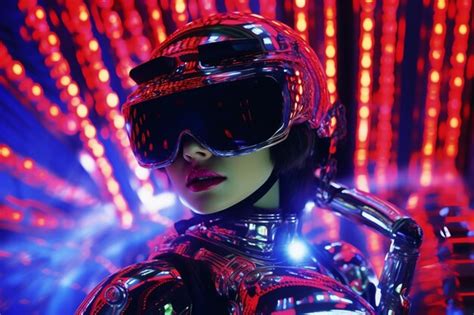 Premium Photo Embark On A Cybernetic Pulse Odyssey Where Dynamic 3d