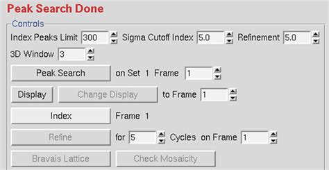 Figure 54 Other Pre Indexing Options