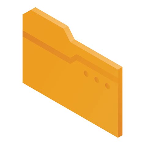 File Folder Icon Isometric Style Vector Art At Vecteezy