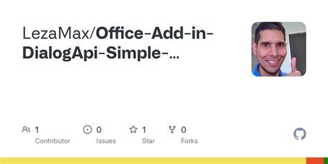 Github Lezamaxoffice Add In Dialogapi Simple Example