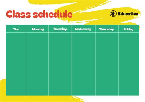 Handy Class Schedule Template With Vibrant Colors — Kapwing Handy Class Schedule Template With Vibrant Colors — Kapwing