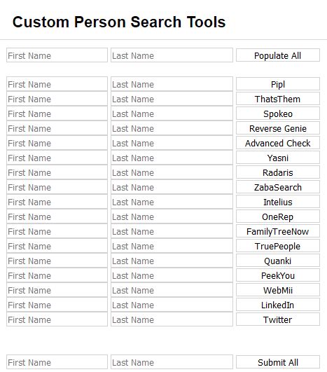 Osint Search Tool By Michael Bazzell Open Source Intelligence