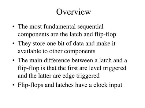 ppt basic sequential components powerpoint presentation free