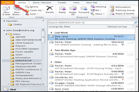 Microsoft Outlook 2010 How To Set Up Automatic Replies Out Of Office