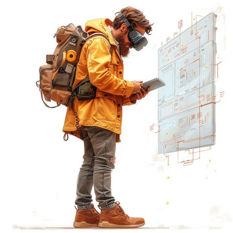 Software Developer Machine Learning Engineer Illustration Premium Ai