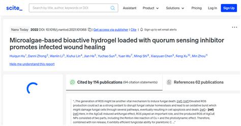 Microalgae Based Bioactive Hydrogel Loaded With Quorum Sensing