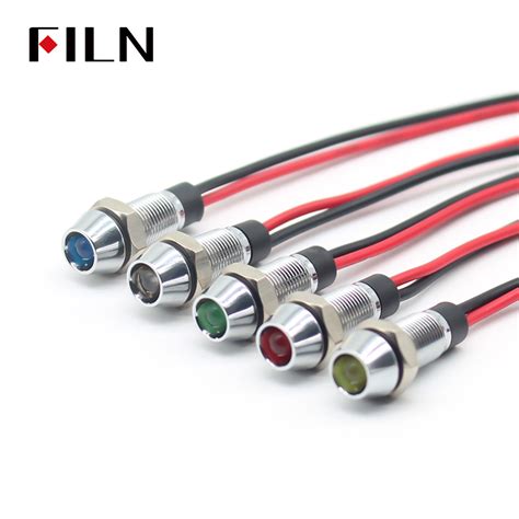 Led Indicator Lamp New Short 6mm Metal Indicator 12 380v