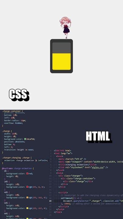 Simple Charging Animation Using Html And Css ⚡️ 💻 Webdev Html Css