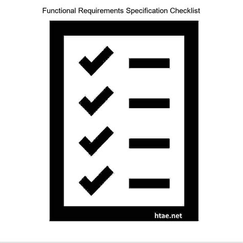 Functional Requirements Specification Checklist List Here There And Everywhere